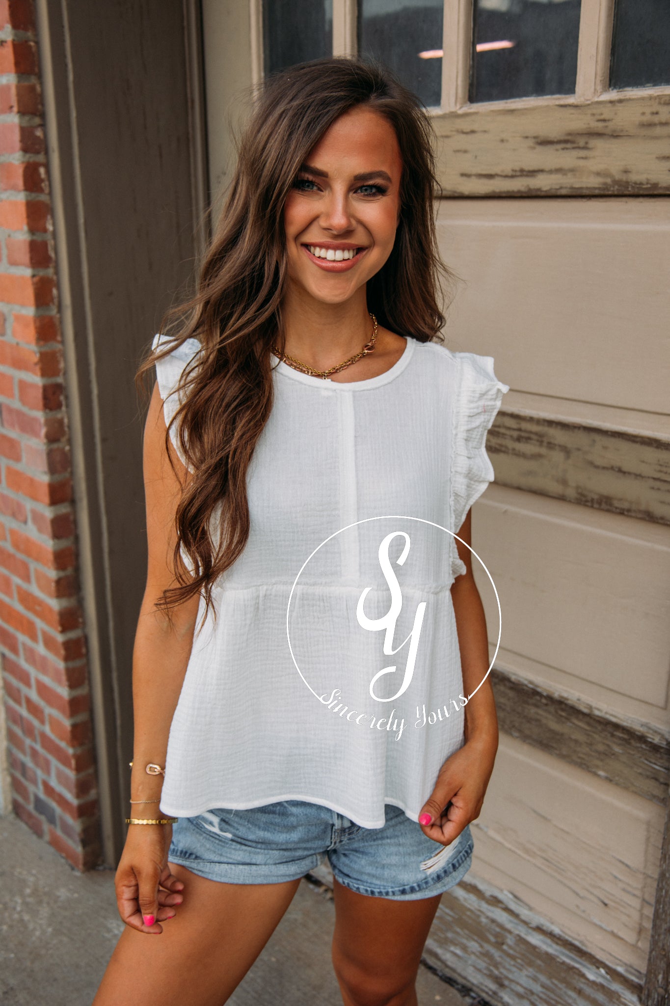 Spotless Top - White – Sincerely Yours