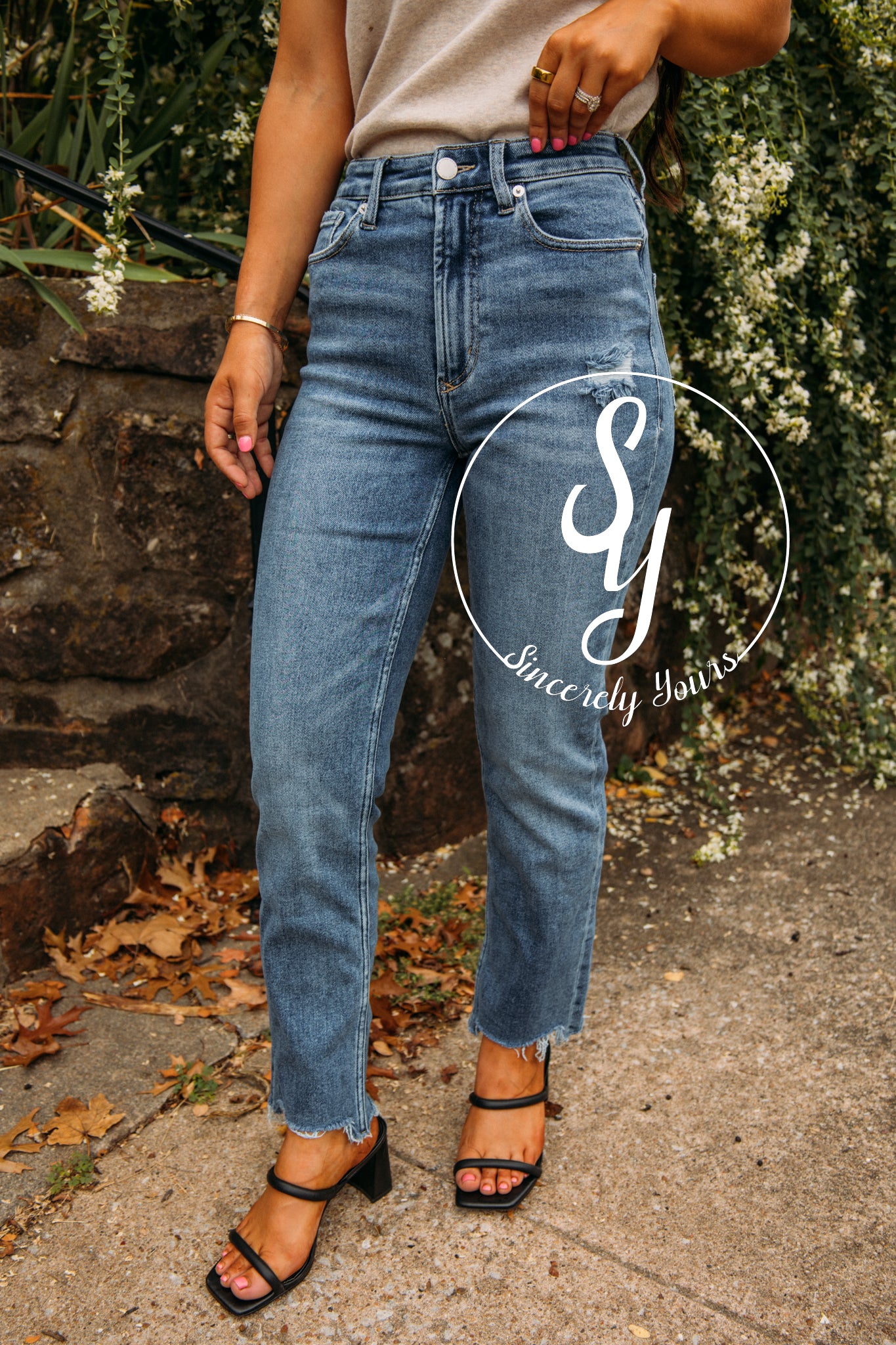 Dear John: Jodi Straight Leg Denim - Folly Beach – Sincerely Yours